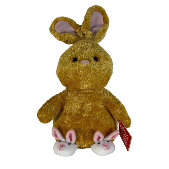 Russ Berrie | Toys | Vintage Russ Rabbit Bunny Slippers Plush Stuffed ...